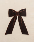 THE CHOCOLATE BROWN VELVET BOW – Clementine & Mint