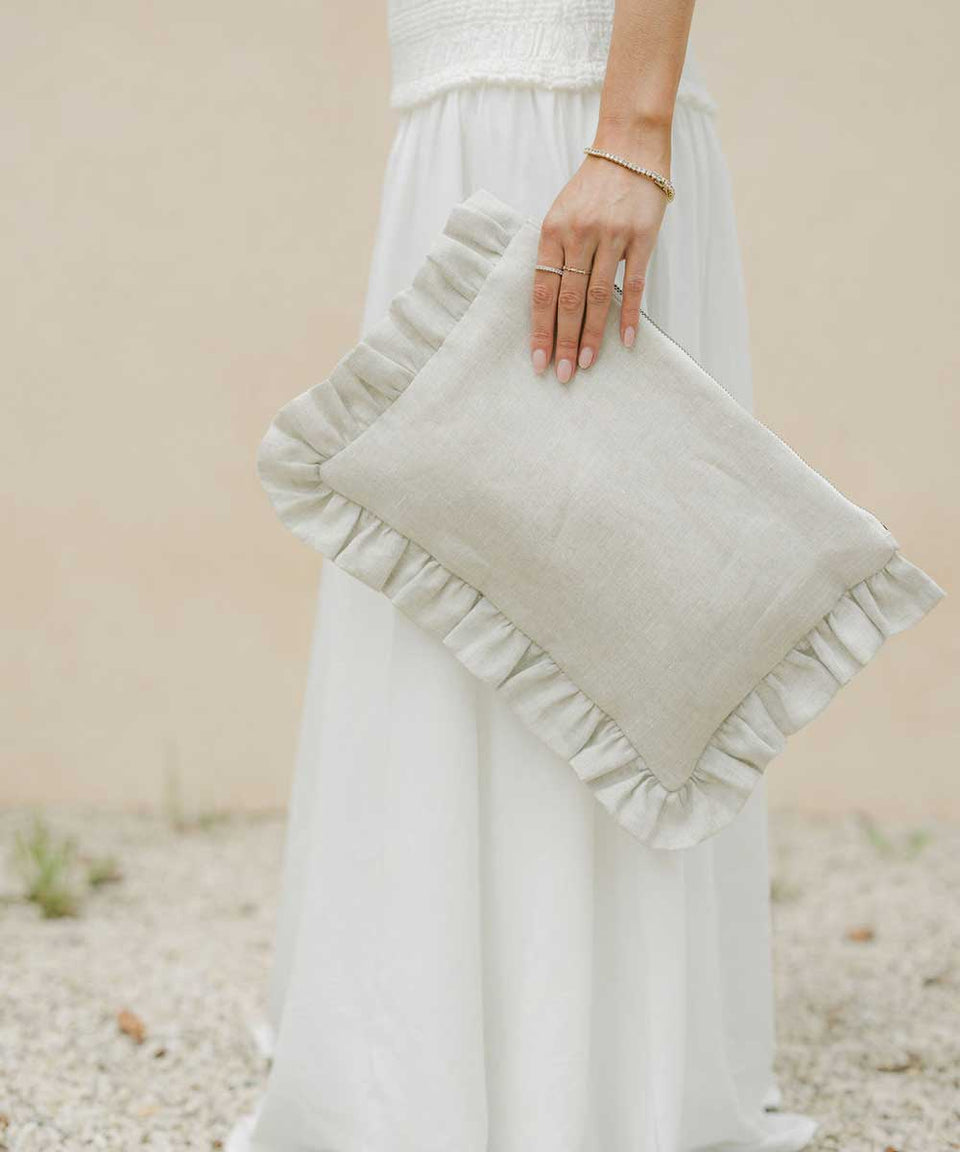 RUFFLED POUCHES – Clementine & Mint